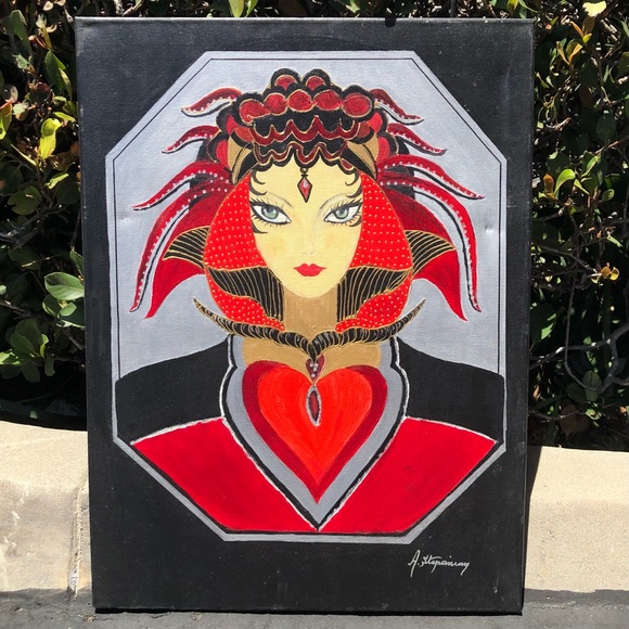 Art | Original Authentic Annie Stepanian Evil Heart Queen Gorgeous ...